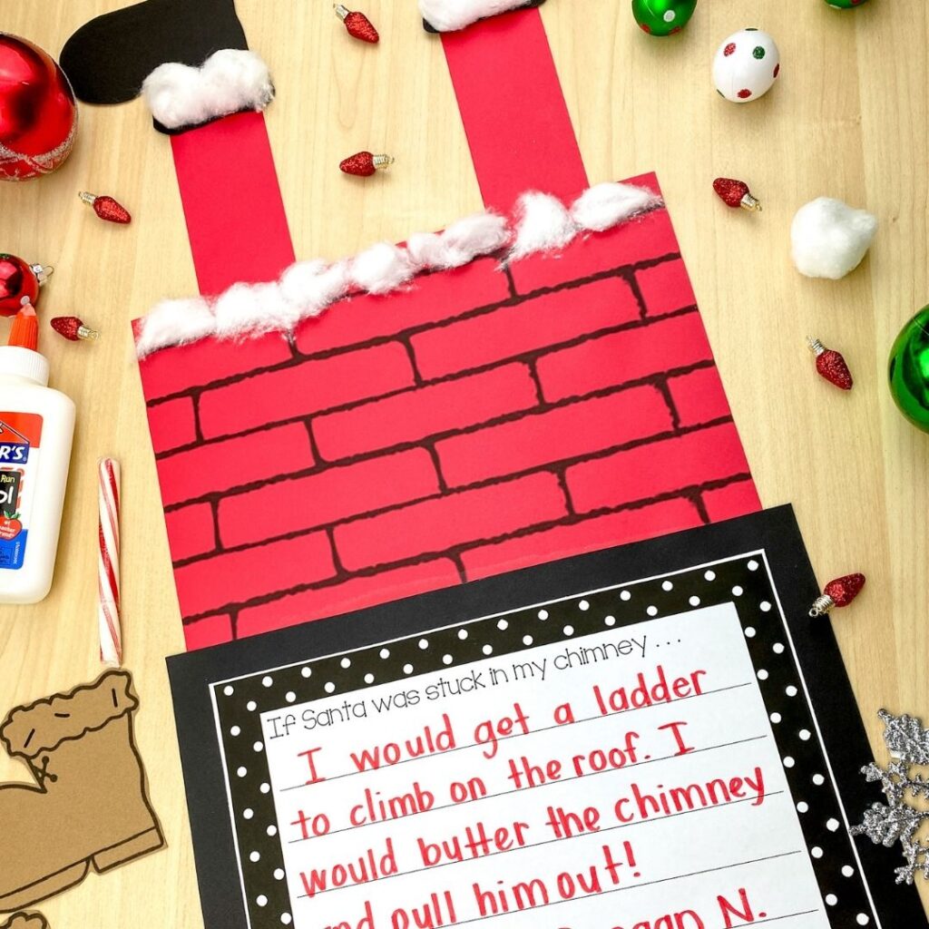 Santa is Stuck Writing Activity | Christmas | Santa Claus | | Teaching ...