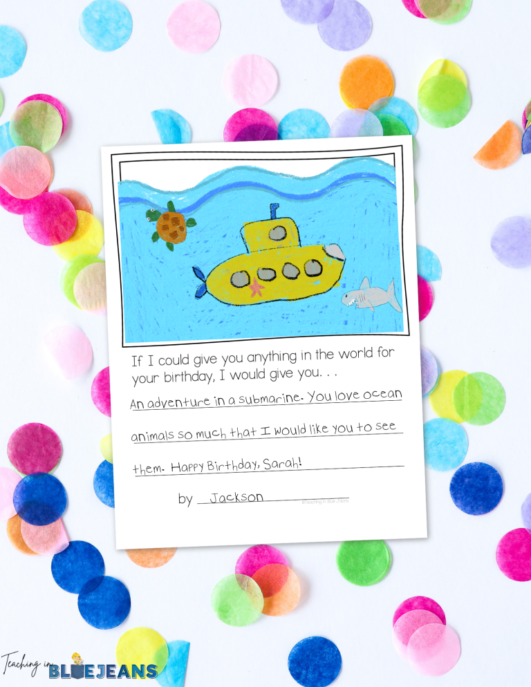 Happy Birthday Class Book – Student Birthday Gift and Writing Activity ...