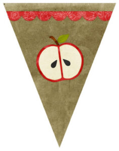 Apple Theme Pennant Banner | Classroom Decor | Fall Bulletin | Teaching ...
