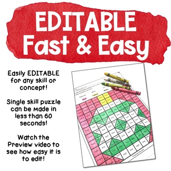 EDITABLE Christmas Hidden Picture Puzzles | December Mystery Pictures ...