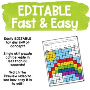 EDITABLE Spring Themed Hidden Picture Puzzles | Distance Learning ...