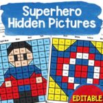 EDITABLE Superhero Hidden Picture Puzzles | Super Hero Mystery ...