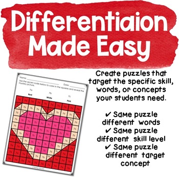 EDITABLE Valentine's Day Hidden Picture Puzzles | Great for | Teaching ...