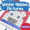 EDITABLE Winter Themed Hidden Picture Puzzles | December January ...