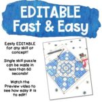 EDITABLE Winter Themed Hidden Picture Puzzles | December January ...