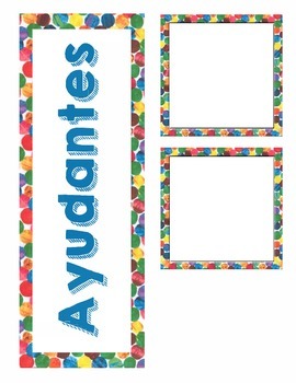 Eric Carle Inspired Classroom Class Jobs - Spanish | Teaching in Blue Jeans