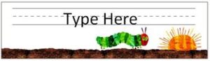 Eric Carle Inspired Classroom - Nameplates | Teaching in Blue Jeans