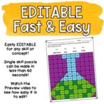 School Theme Hidden Picture Puzzles | EDITABLE | Back to School ...