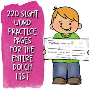 Sight Word Practice Pages Bundle | NO PREP | Over 220 words | Teaching ...