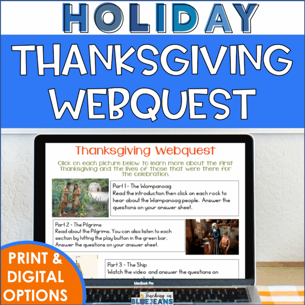 The First Thanksgiving Webquest – Digital & Printable History ...