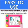 Alphabet Playdough Mats and Letter Activity Pages – Fine Motor Alphabet ...