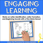 Alphabet Playdough Mats and Letter Activity Pages – Fine Motor Alphabet ...