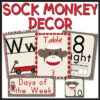Sock Monkey Classroom Decor Bundle | Teaching in Blue Jeans