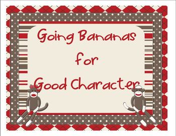 Sock Monkey Classroom Decor - Character Education Posters | Teaching in ...