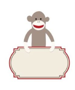 Sock Monkey Classroom Decor - Labels and Tags | Teaching in Blue Jeans