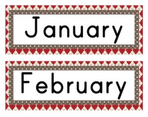 Sock Monkey Classroom Decor - Months of the Year - Calendar | Teaching ...