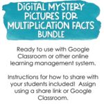 Digital Multiplication Facts Mystery Pictures BUNDLE | Teaching in Blue ...