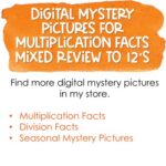 Digital Mystery Picture for Multiplication Facts to 12's | Fall Math ...