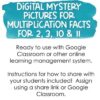 Digital Mystery Picture for Multiplication x2, x3, x10, x11 | Distance ...