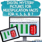 Digital Multiplication Facts Mystery Pictures BUNDLE | Teaching in Blue ...