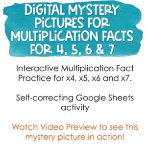 Digital Mystery Picture for Multiplication x4, x5, x6 & x7 | | Teaching ...