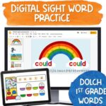 Digital Sight Word Practice for Dolch First Grade Words | Distance ...