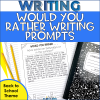Would You Rather Writing Prompts for Back to School – Print ...