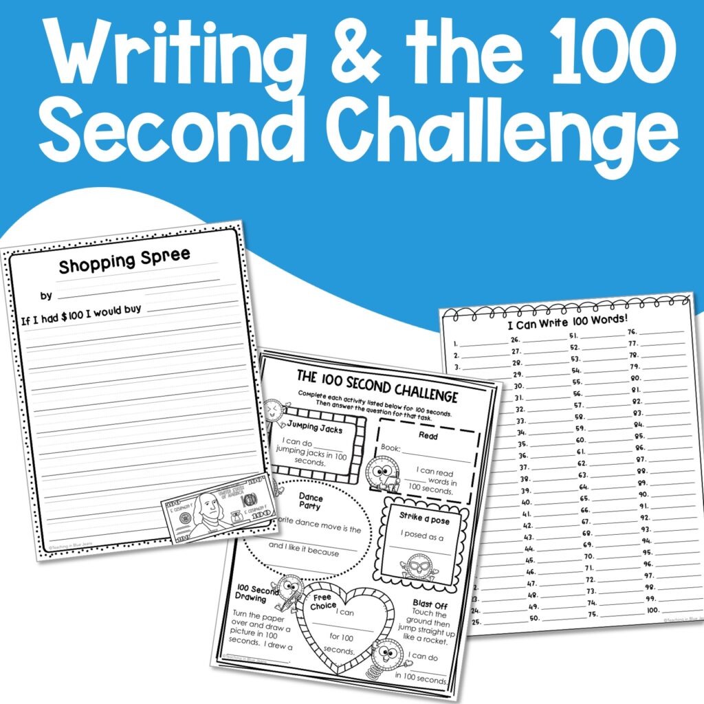 100th Day of School Activities – No Prep Writing, Math, Craft, and ...