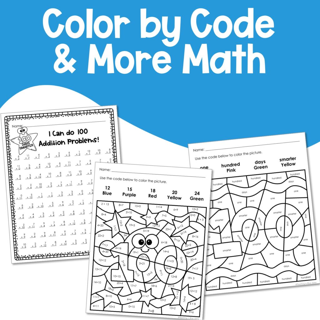 100th Day of School Activities – No Prep Writing, Math, Craft, and ...