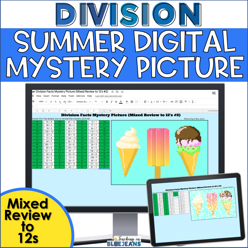 Seasonal Digital Mystery Pictures BUNDLE for Division Facts | Teaching ...