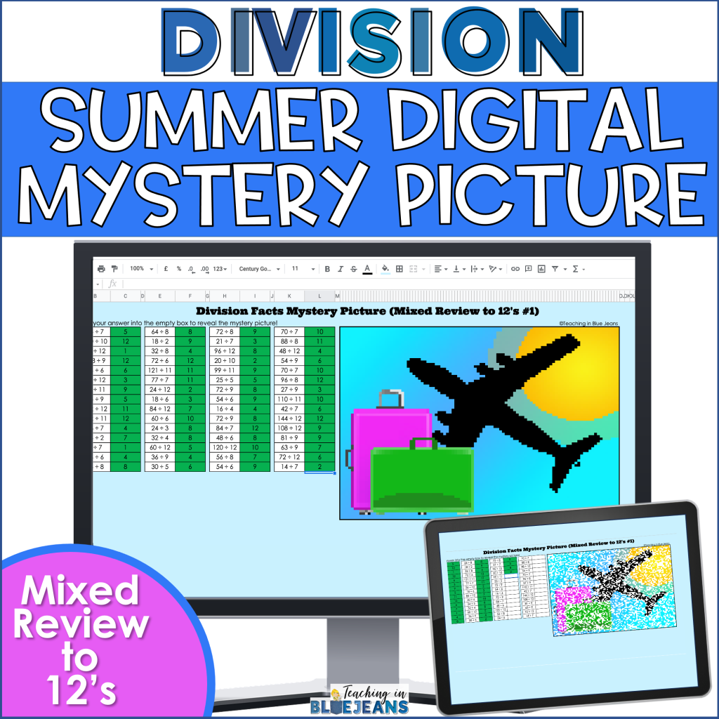 Seasonal Digital Mystery Pictures BUNDLE for Division Facts | Teaching ...