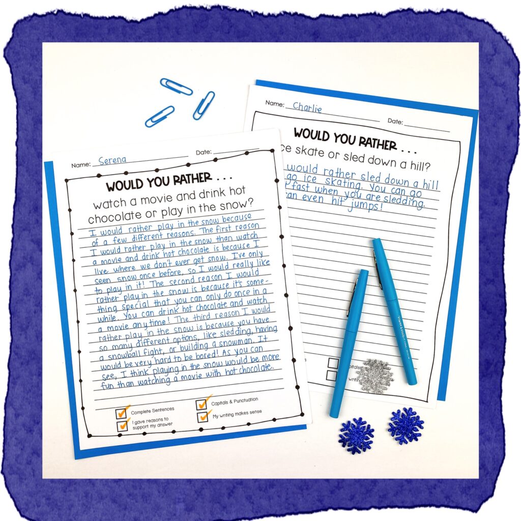 Would You Rather Writing Prompts MEGA BUNDLE – 150+ Printable ...