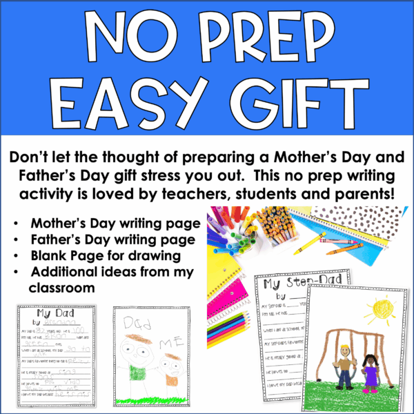 Mother’s & Father’s Day Writing Activity – All About My Mom & Dad ...