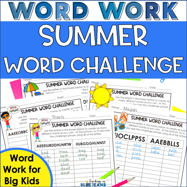 5 Engaging and Effective Word Work Activities for Big Kids
