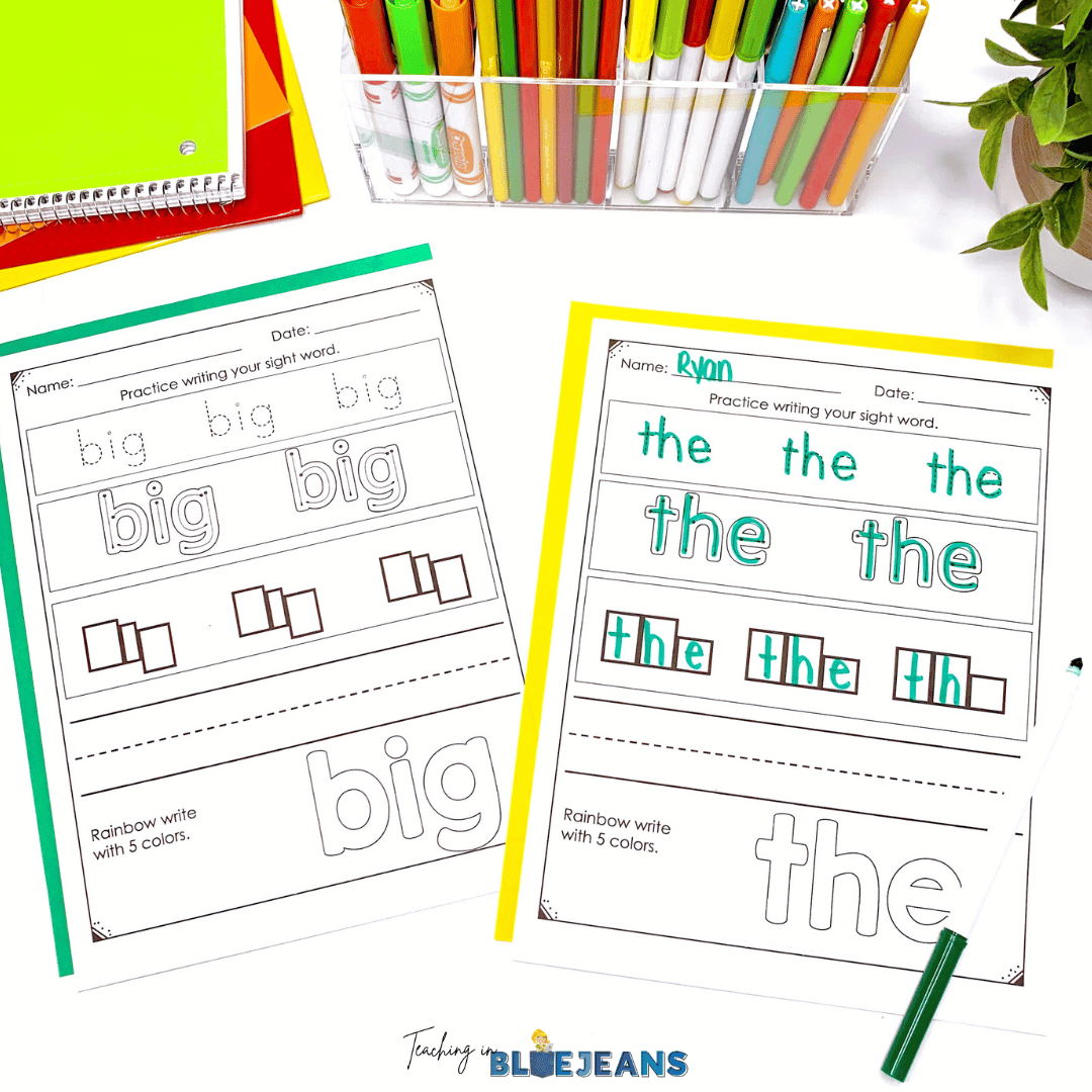 Teaching Sight Words and High Frequency Words