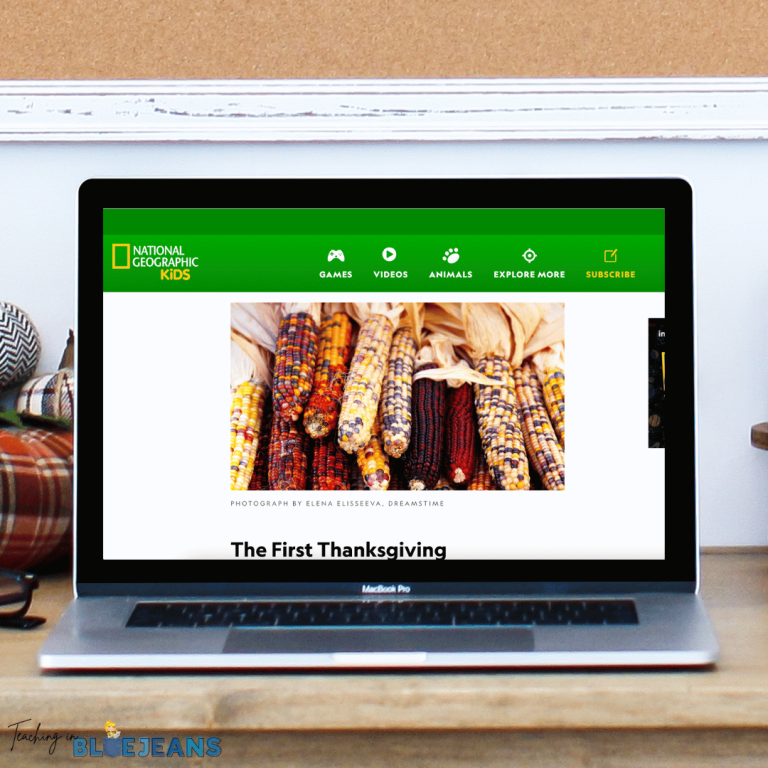 Using an Interactive Webquest to Explore the First Thanksgiving