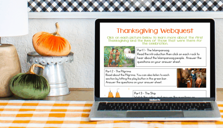 Using an Interactive Webquest to Explore the First Thanksgiving