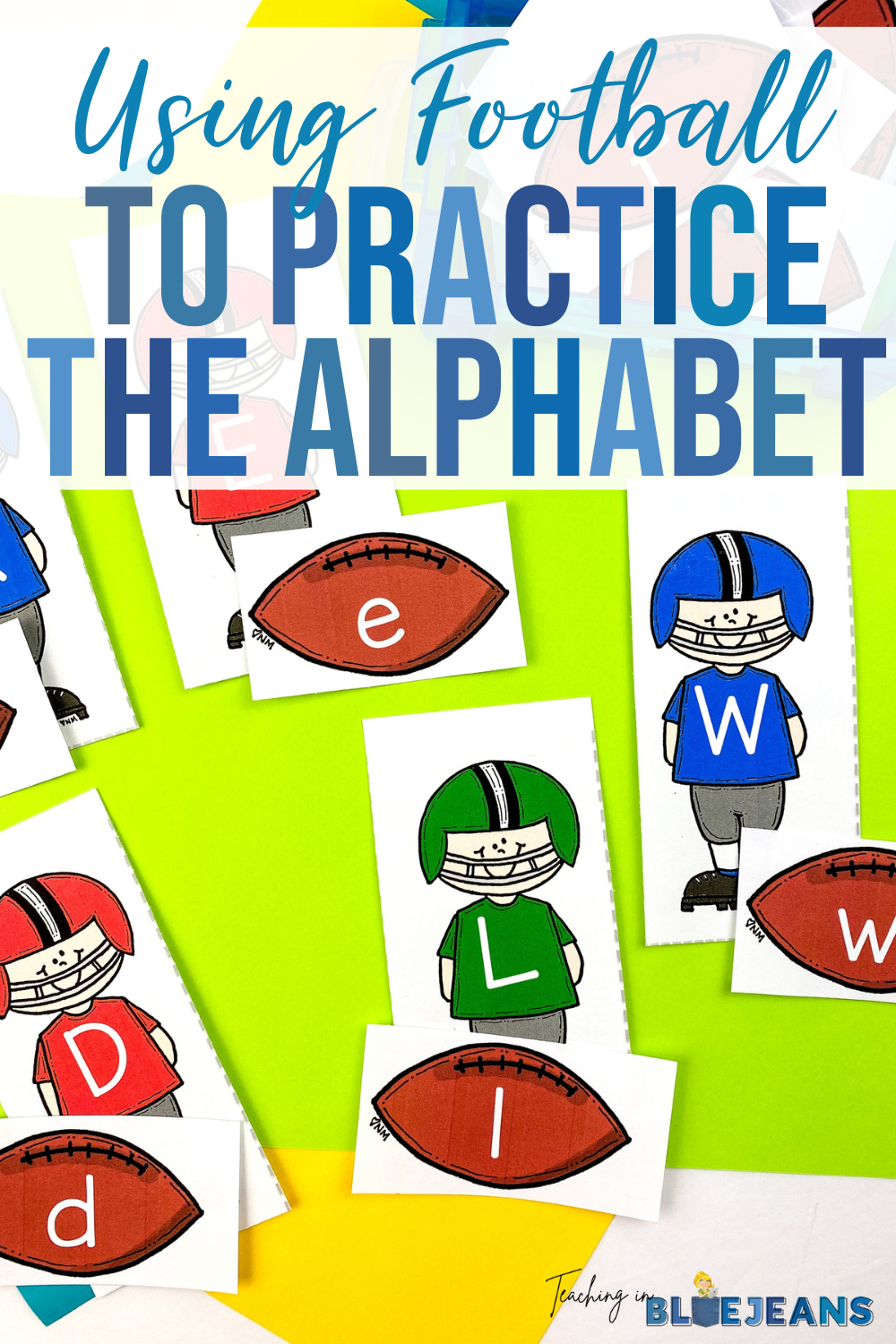 Alphabet Practice and Building Words - Football Style