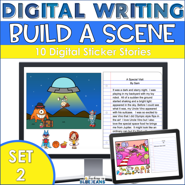 Build A Scene Digital Writing Prompts Set #2 | Interactive Digital ...