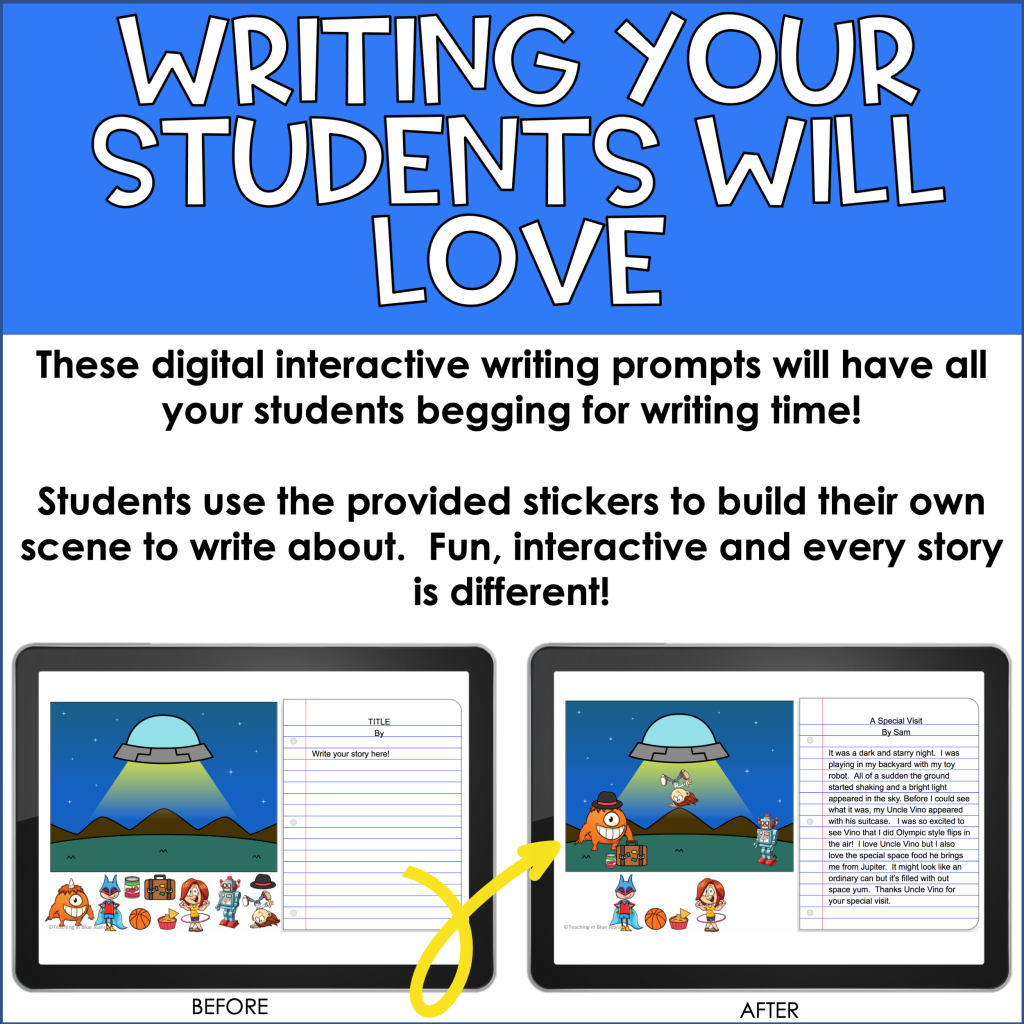 Build A Scene Digital Writing Prompts Set #2 | Interactive Digital ...