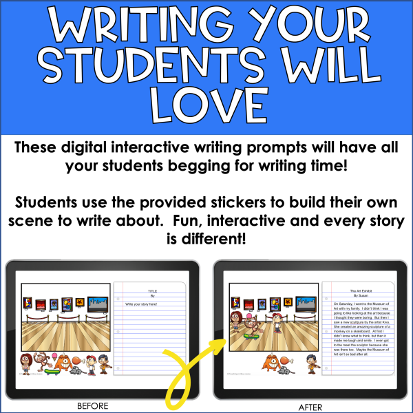Build A Scene Digital Interactive Writing Prompts Set #1 | Teaching in ...