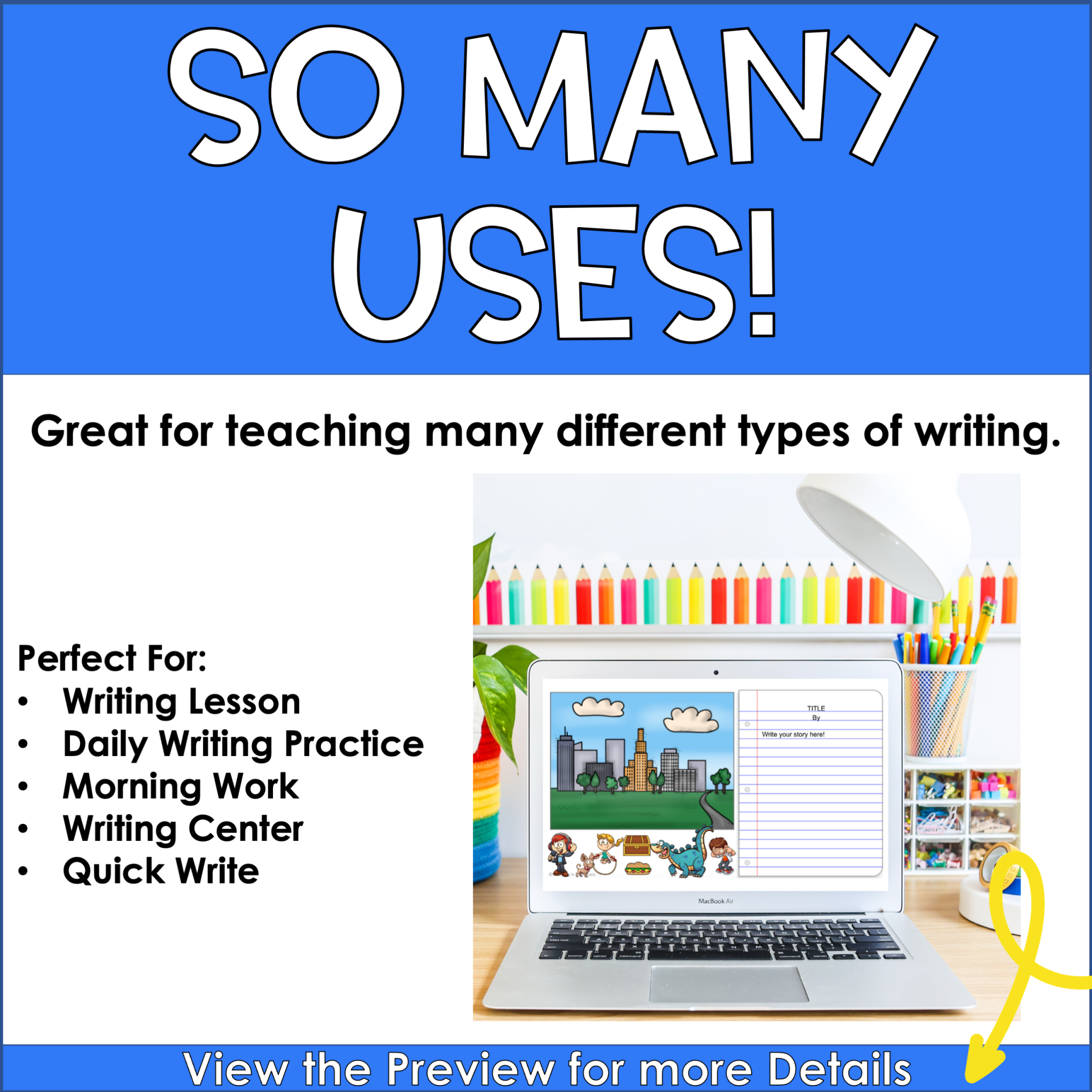 Build A Scene Digital Interactive Writing Prompts Set #1 | Teaching in ...
