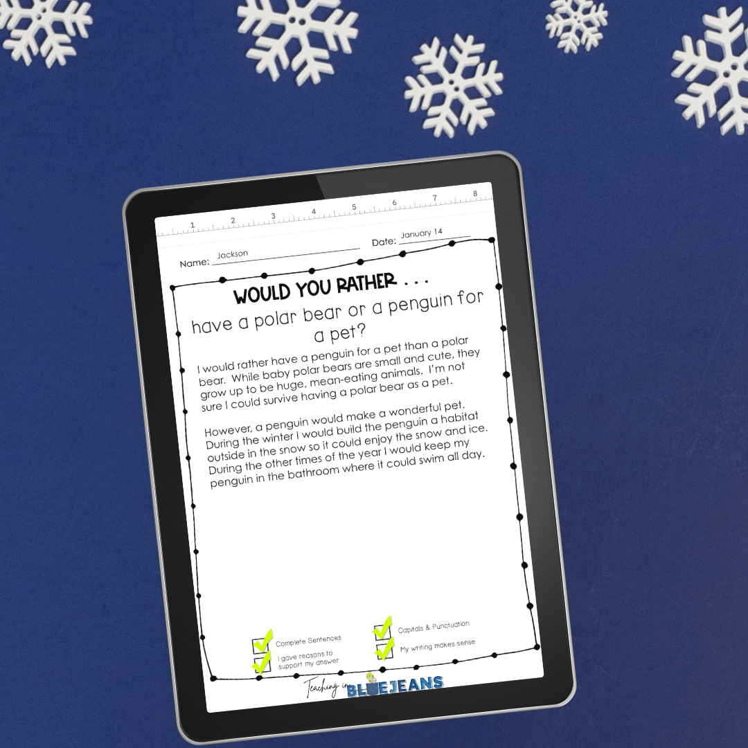 4 Virtual Snow Day Activities for Online Learning