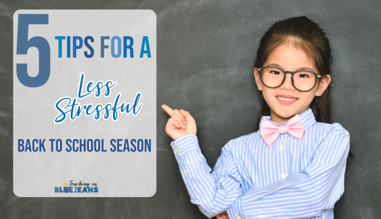 5 Tips for a Less Stressful Back to School Season