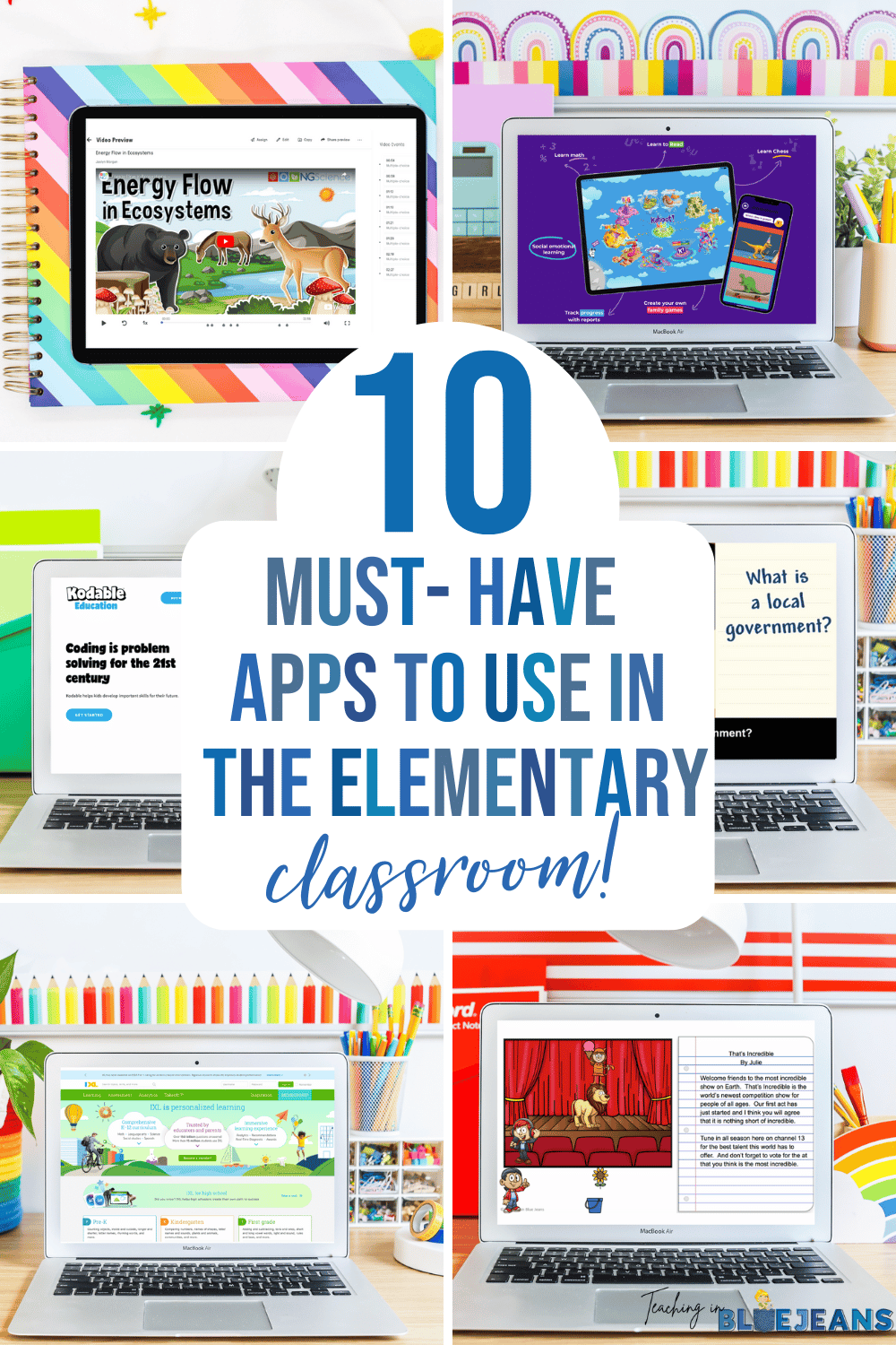 10 Must Have Apps to Use in the Elementary Classroom
