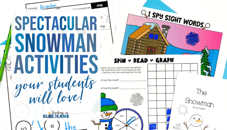 Spectacular Snowman Activities Your Students Will Love!