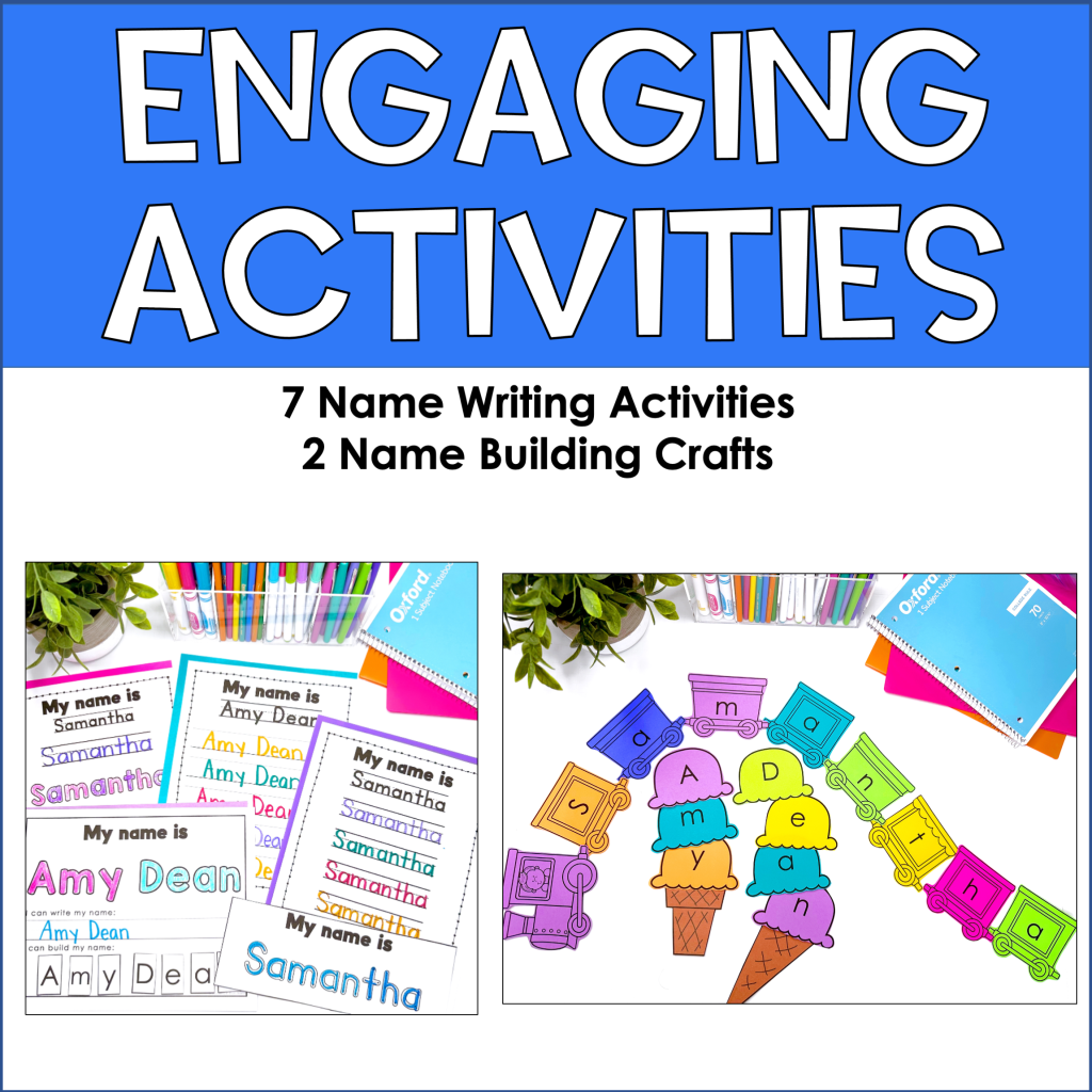 Editable Name Writing and Tracing Activities – Playdough Mats, Crafts ...