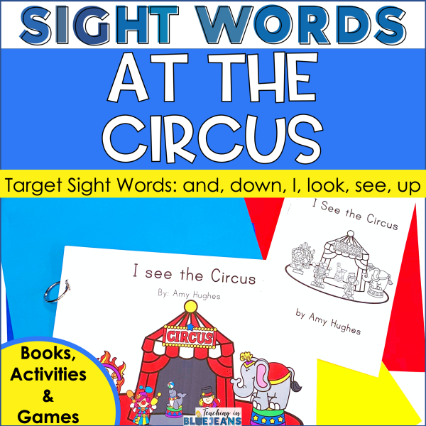 Circus Sight Word Books and Activities – Printable Readers, Worksheets ...