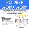 October Word Work Activities for Grades 2–5 – Spelling Games and Word ...