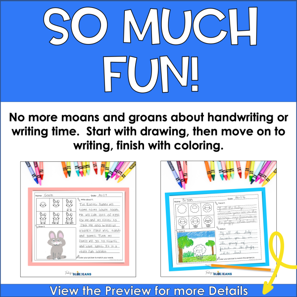 Easter Directed Drawing and Writing Activities – Cursive and Print ...